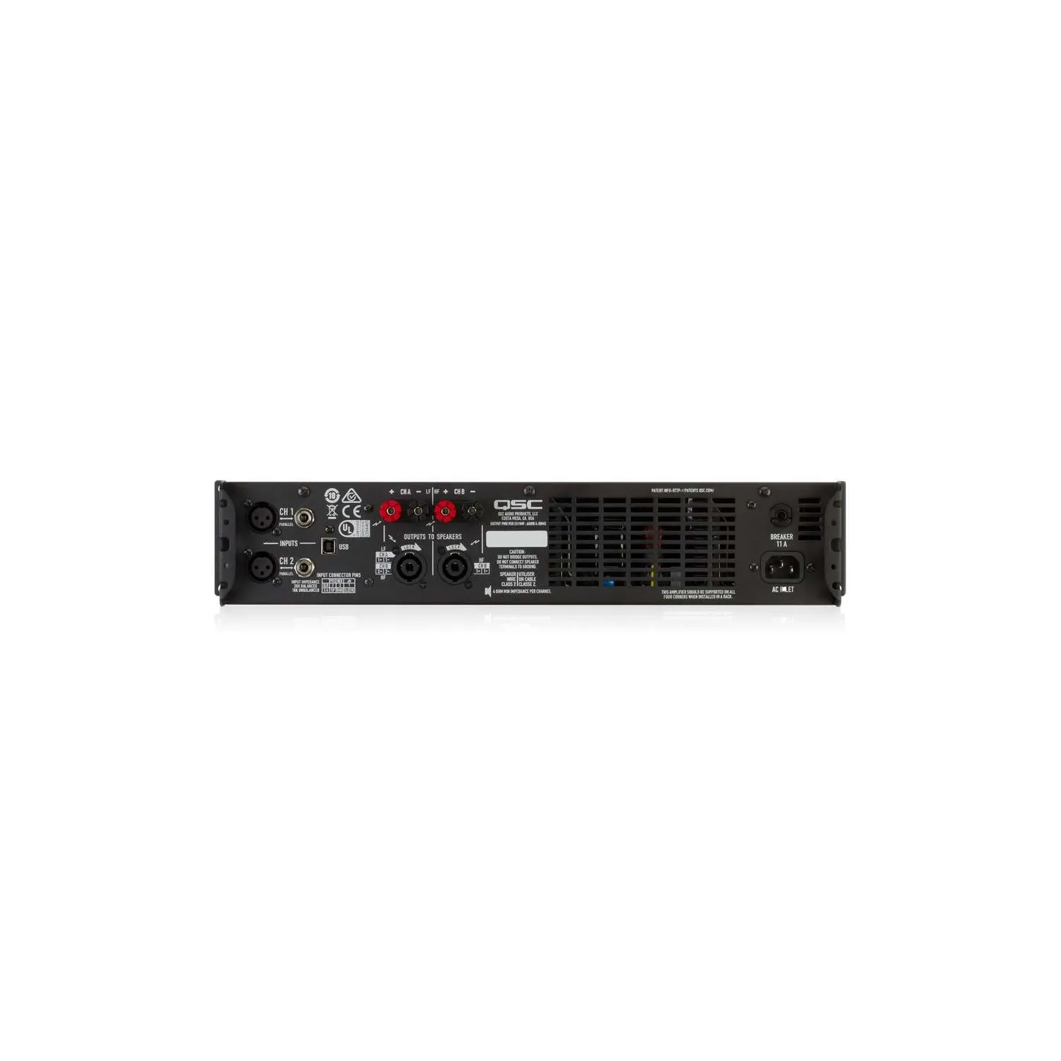 QSC GXD 4 Επαγγελματικός ενισχυτής 2χ600W RMS @ 4Ω