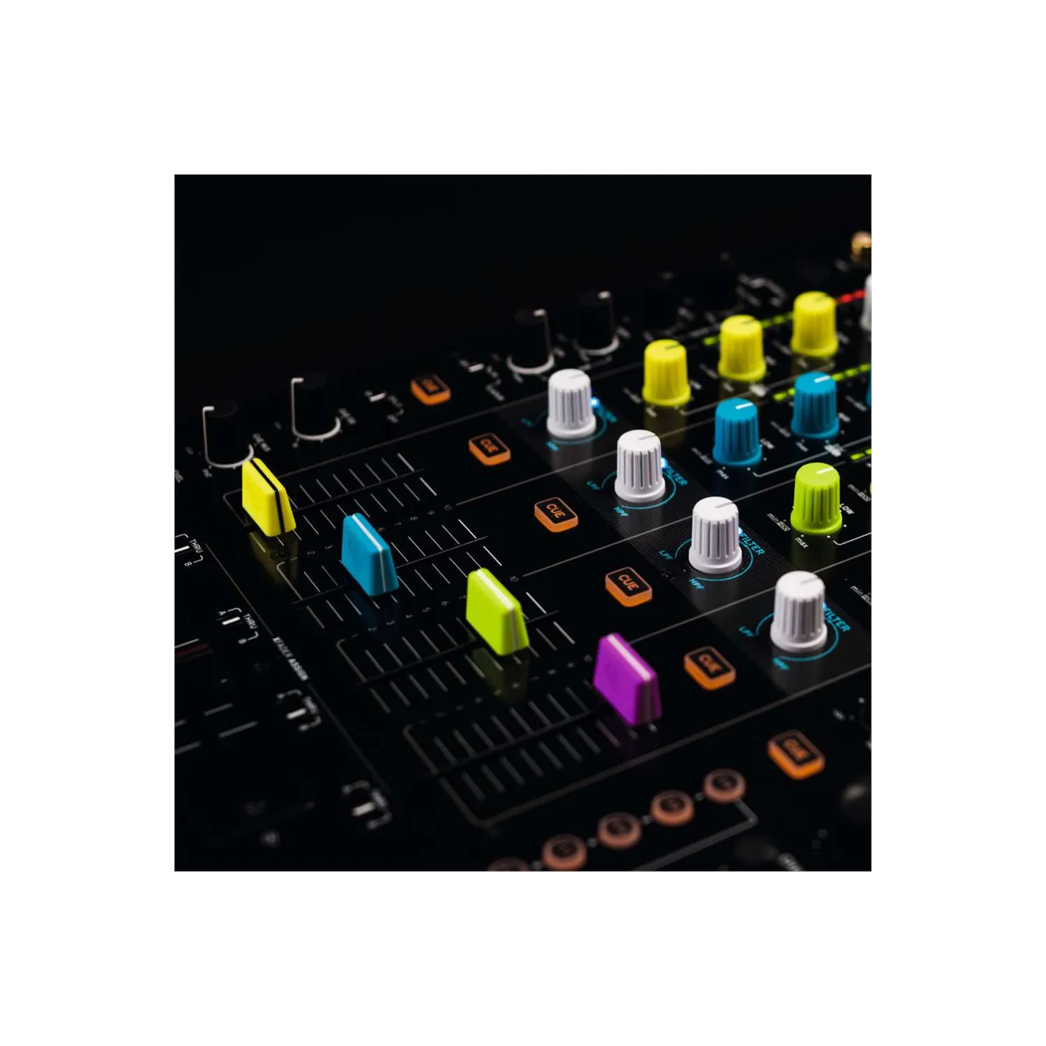 Reloop Σετ με 5 fader cap σε πράσινο χρώμα