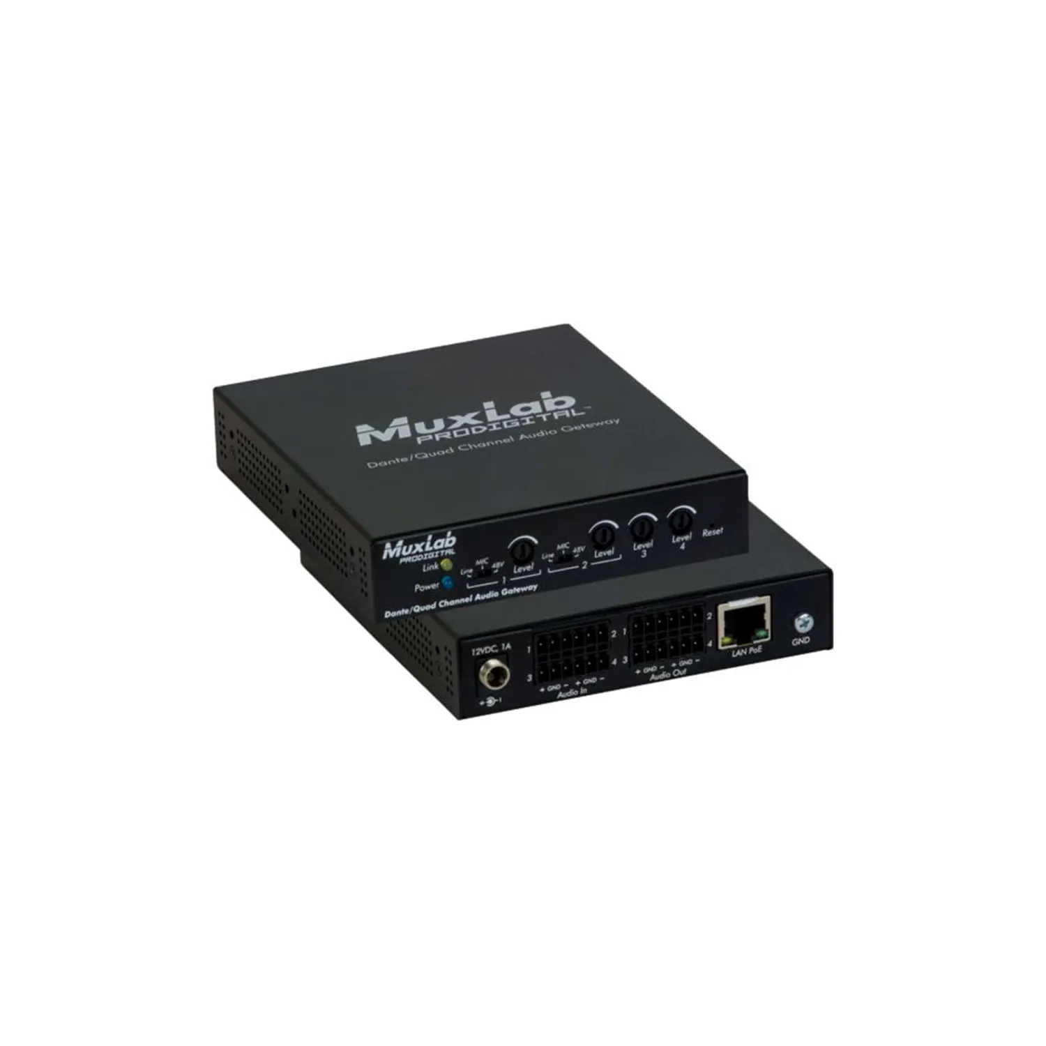 Dante/Quad Channel Audio PoE Gateway MU