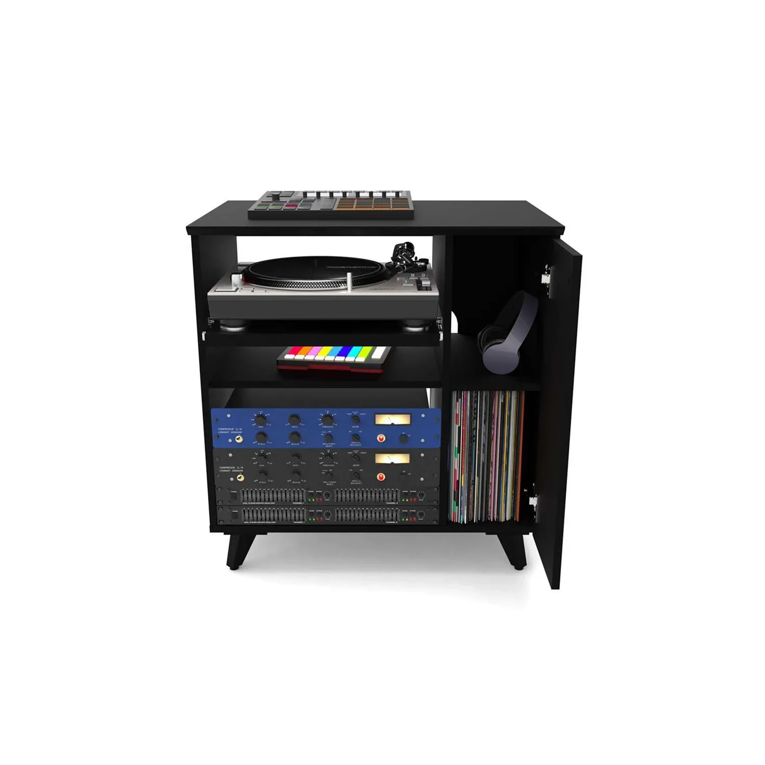 Glorious Modular Side Rack Μαύρο