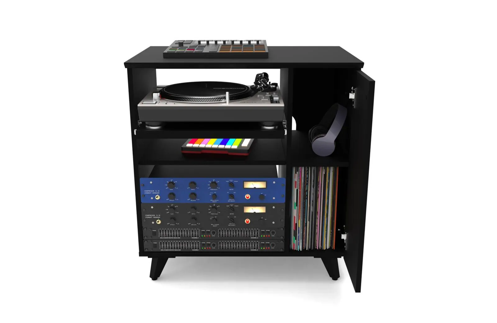 Glorious Modular Side Rack Μαύρο