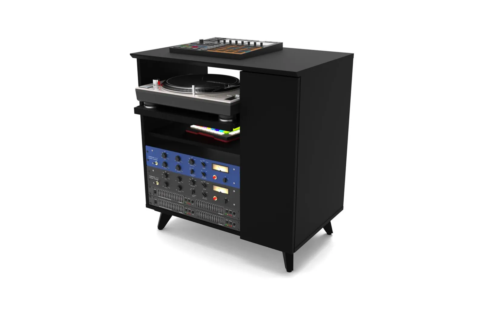 Glorious Modular Side Rack Μαύρο
