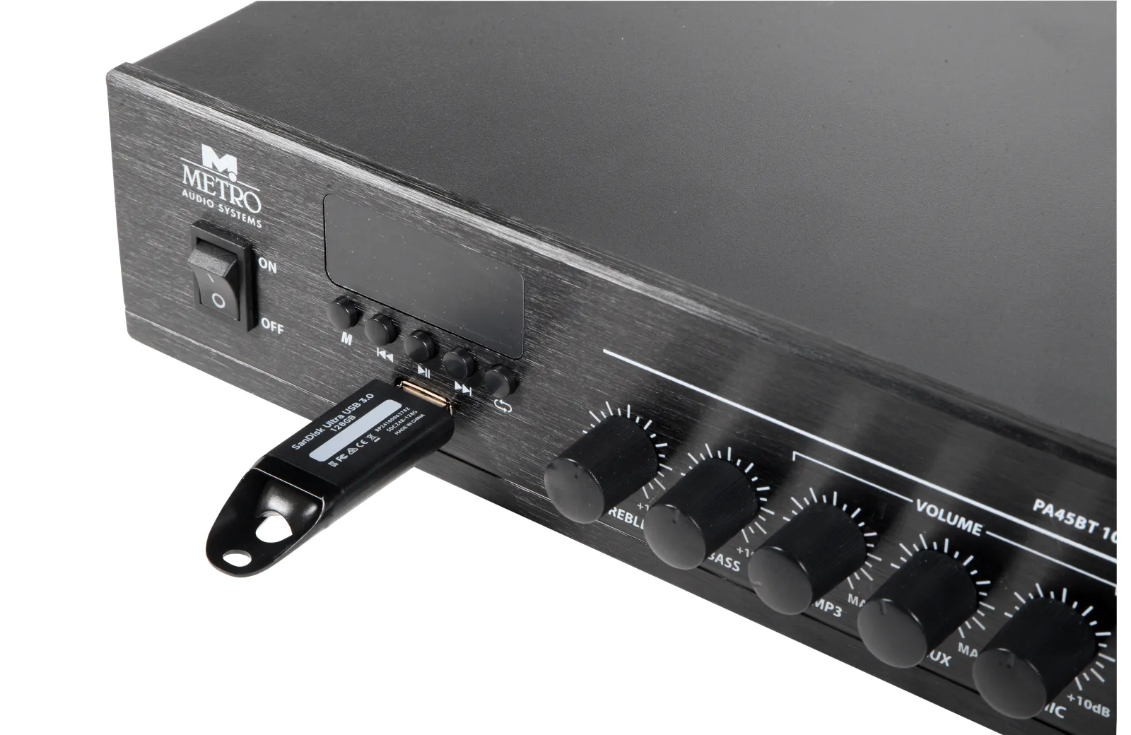 Metro Audio Systems Ενισχυτής PA-45BT Με Bluetooth