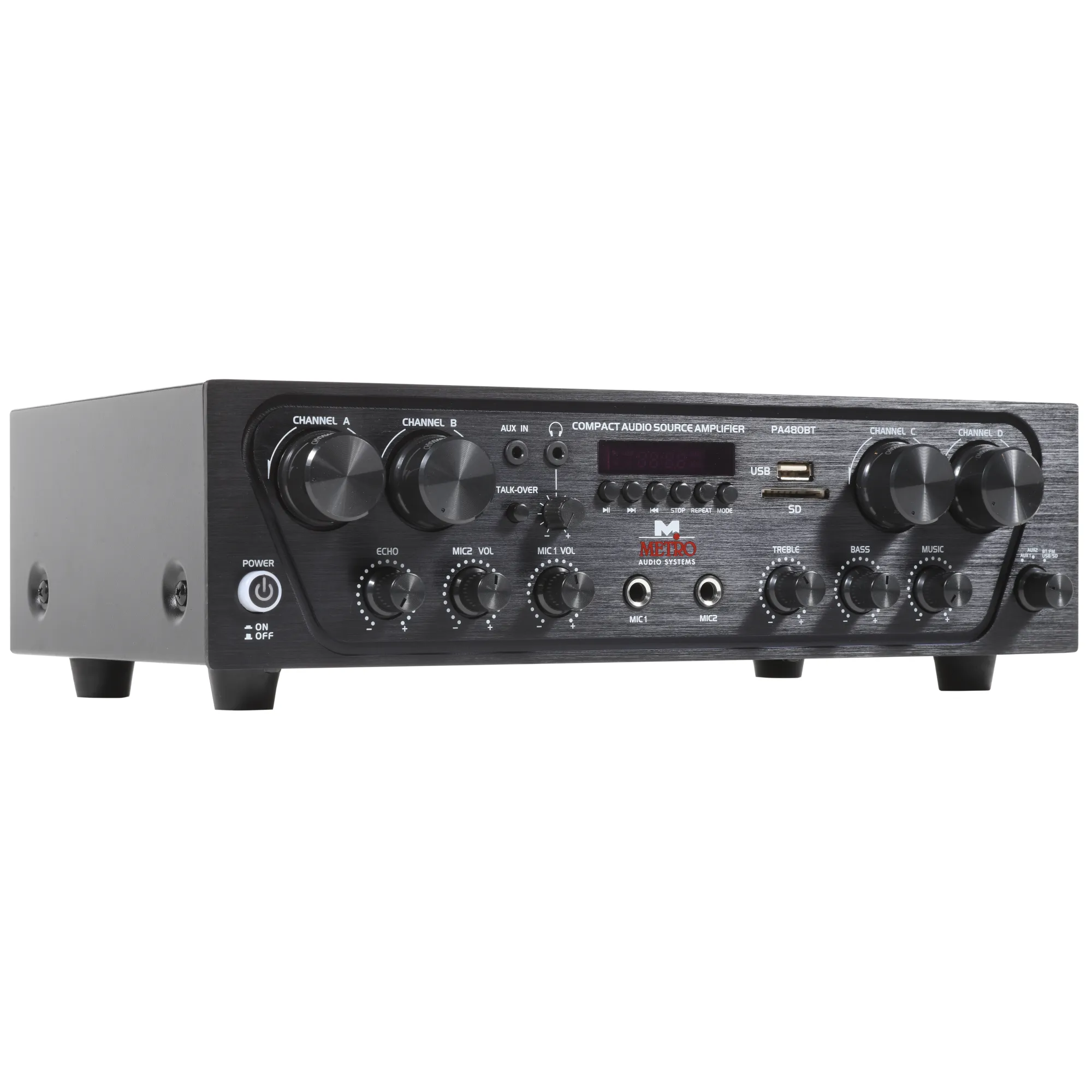 Metro Audio Systems Ενισχυτής PA-480BT Με Bluetooth