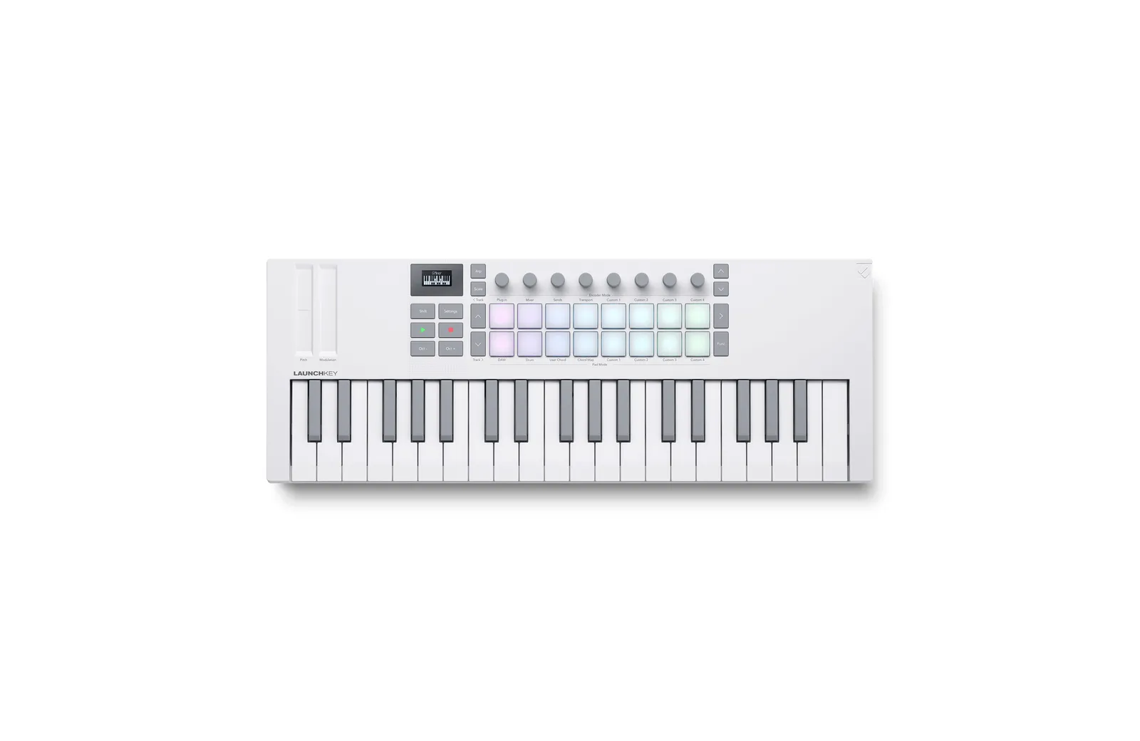 Novation Launchkey Mini 37 Mk4 Wh USB Midi Controller 37 Mini Keys White